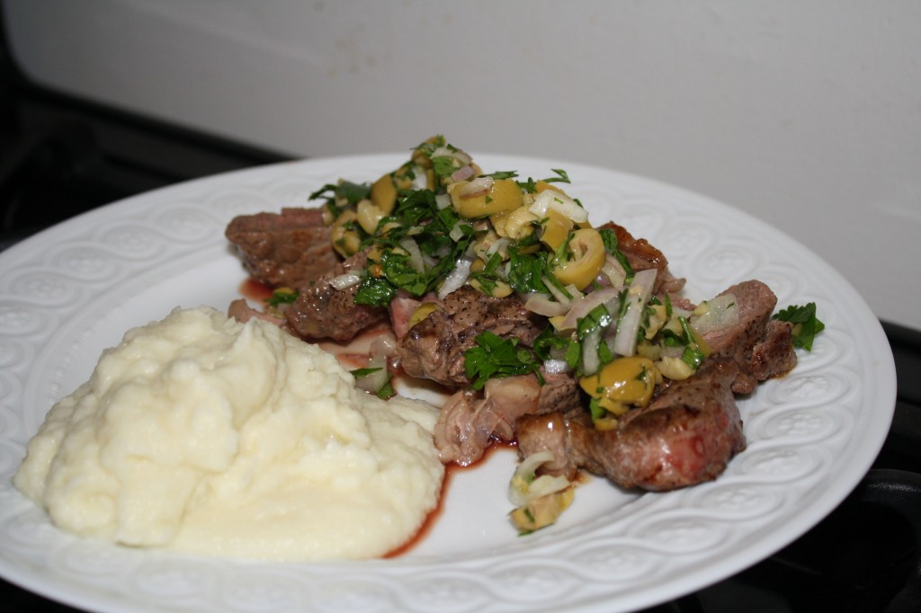Seared Steak with Cauliflower Puree – Weeknight Gourmet
